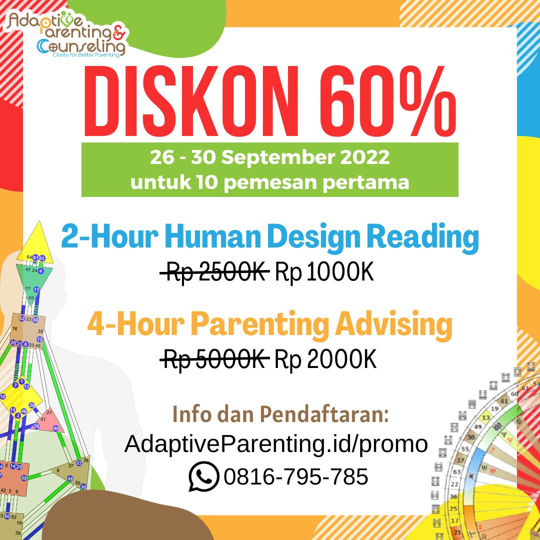 Diskon 60% Human Design Reading & Parenting Advising - Adaptive ...