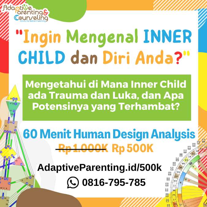 Promo 60 Menit Human Design Analysis 500K - Adaptive Parenting & Counseling