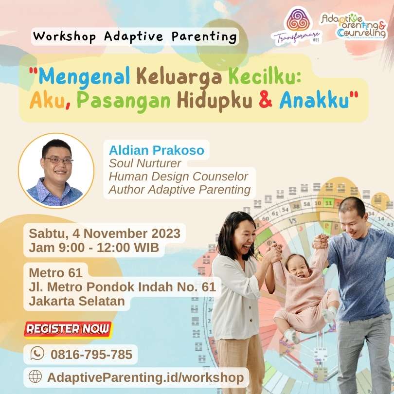 Workshop Adaptive Parenting "Mengenal Keluarga Kecilku: Aku, Pasangan ...